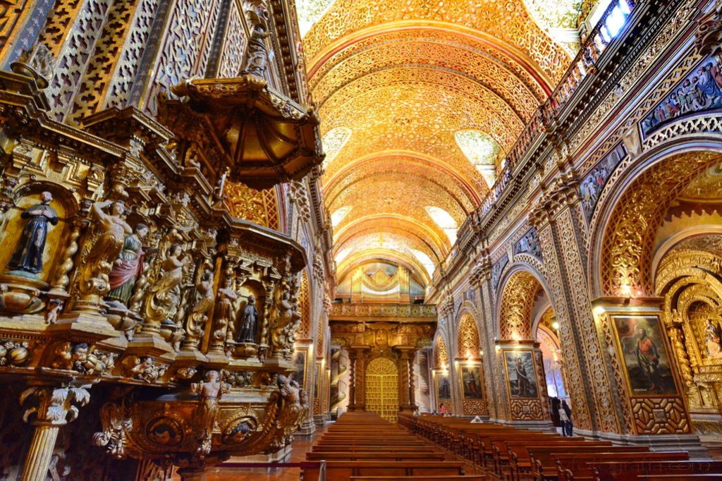 La Iglesia de la Compañía de Quito, la obra maestra del Barrroco quiteño