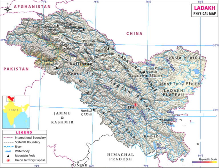 ladakh mapa - Viajes y Fotografia